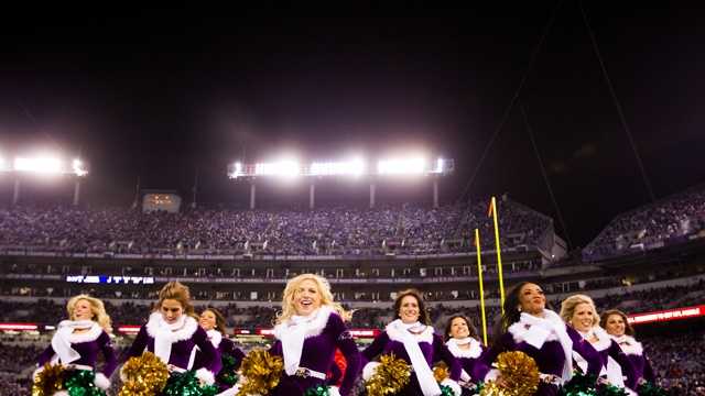Ravens cheerleaders in photos