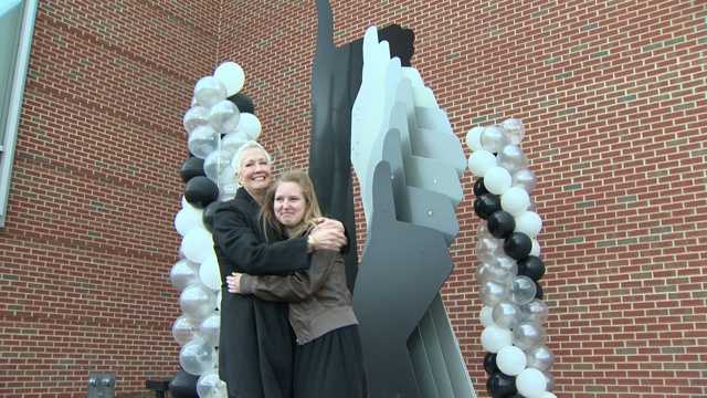 Towson dedicates new sculpture, 'Art Signs'