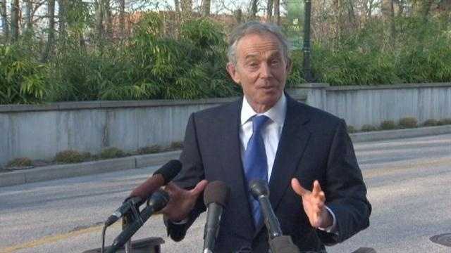 Tony Blair gives lecture at Loyola, talks Margaret Thatcher