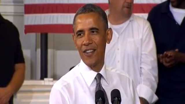 President Barack Obama visits Baltimore