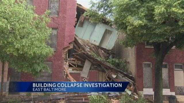 Building collapses in Baltimore