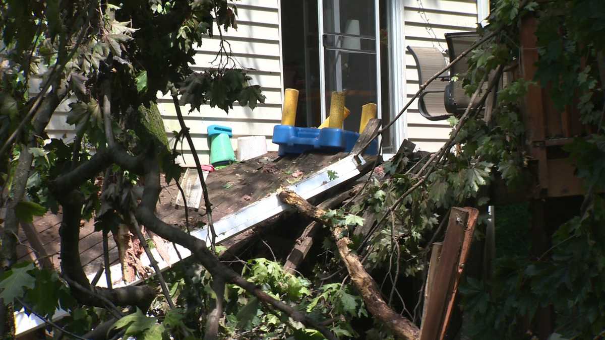 Images: Storms destroy buildings, uproot trees, flood streets