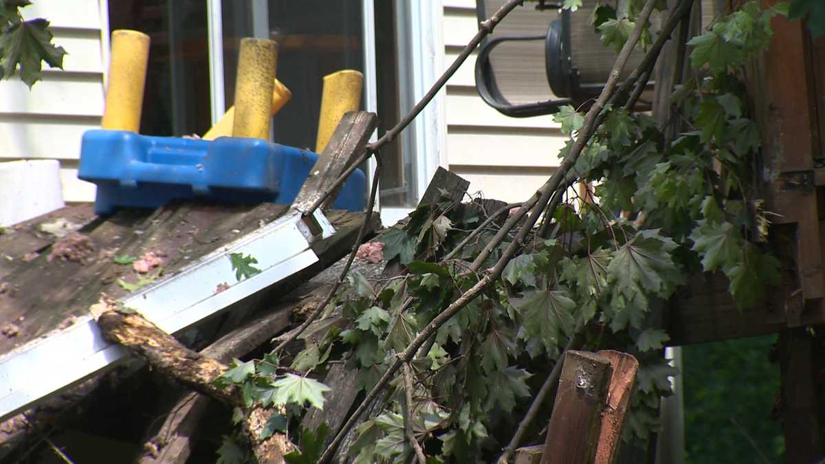 Images: Storms destroy buildings, uproot trees, flood streets