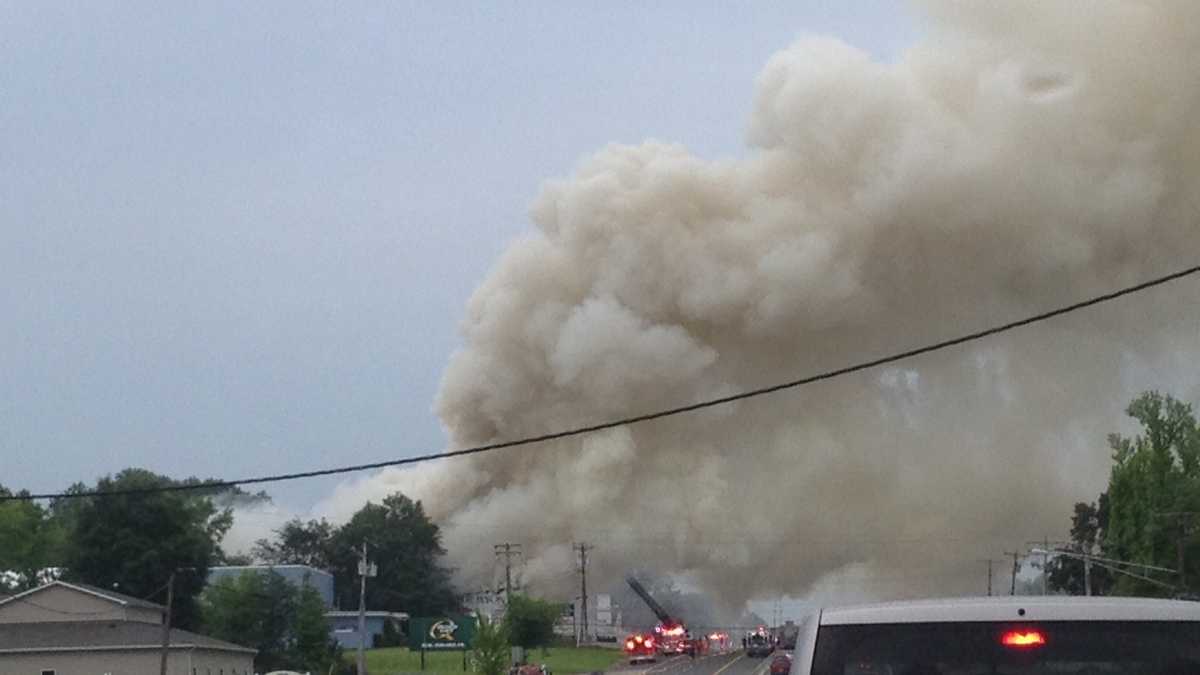 Photos: 2 firefighters injured in Joppa fire