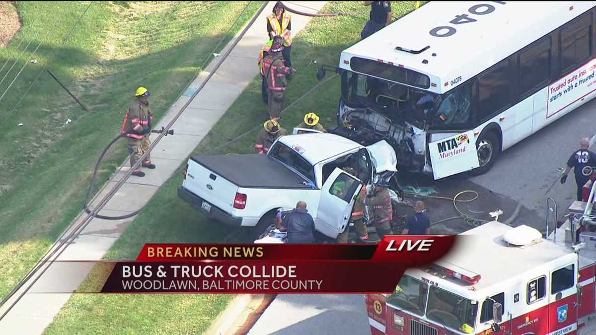 1 dead in pickup truck, MTA bus collision
