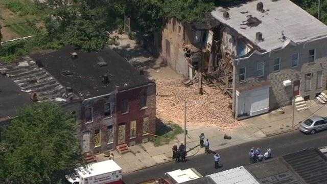 Building partially collapses, injuring person