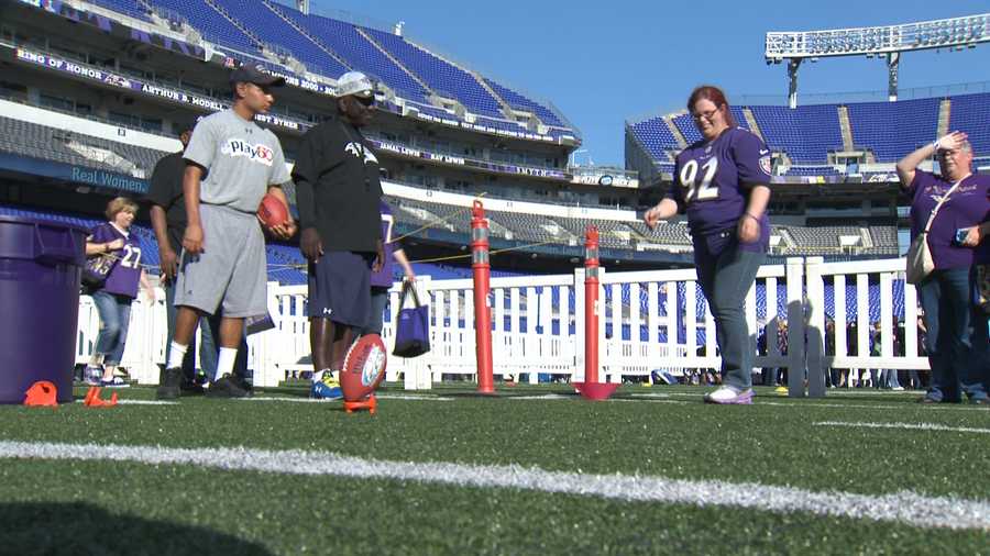 Ladies enjoy Ravens' Purple Evening