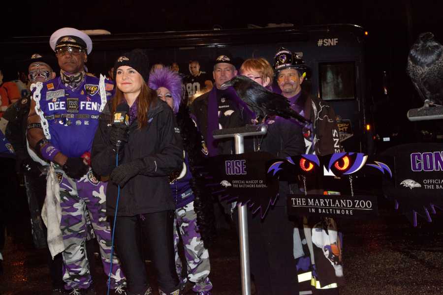 Photos: Ava hosts pre-Thanksgiving Ravens pep rally