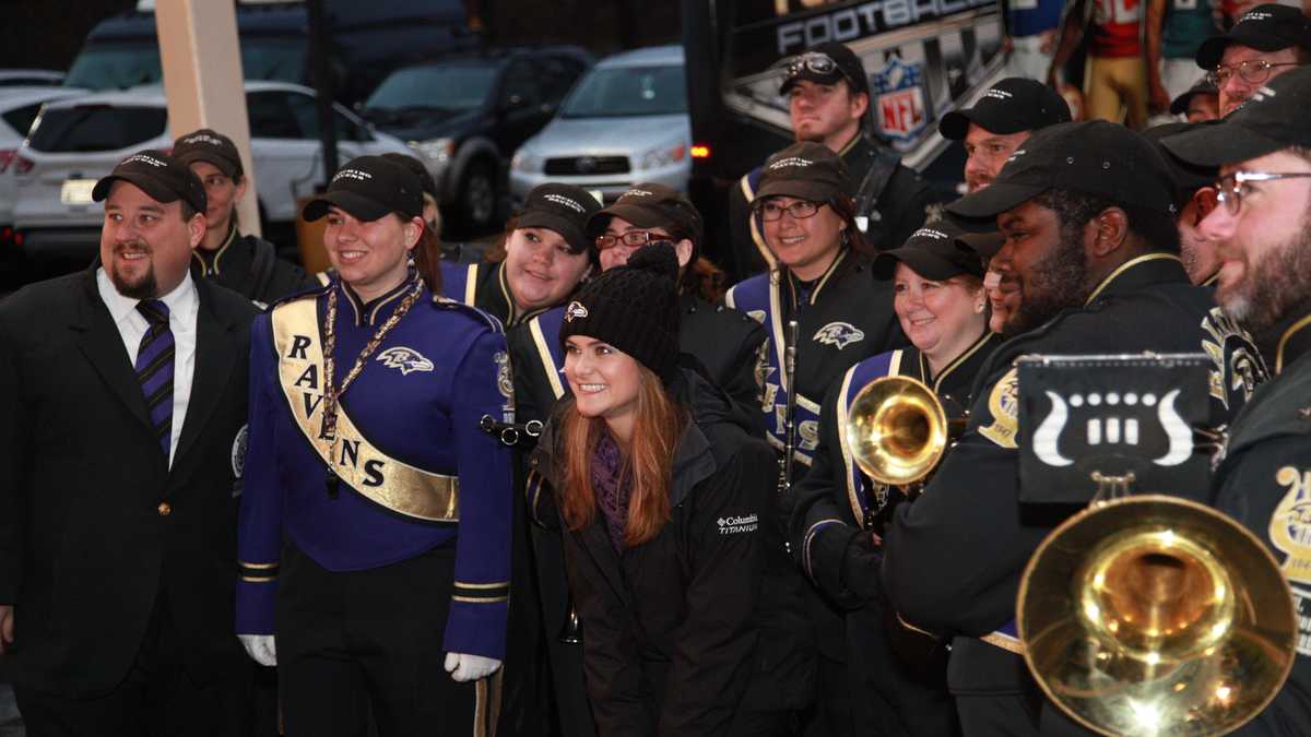 Photos: Ava hosts pre-Thanksgiving Ravens pep rally