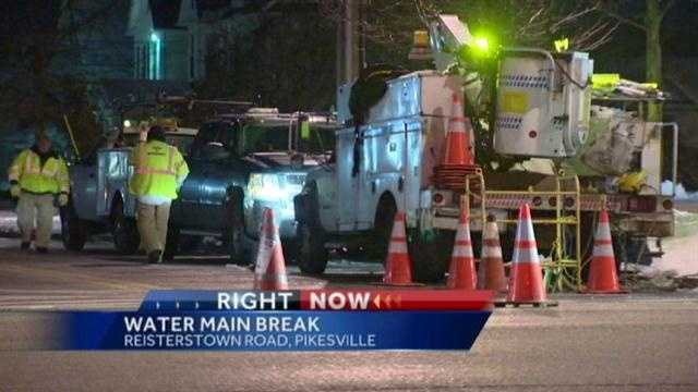 2 of 3 water main breaks fixed in Baltimore Co.
