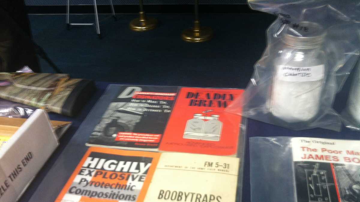 Photos: Bomb-making materials seized from home