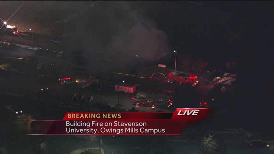Fire ignites in shed on Stevenson University campus