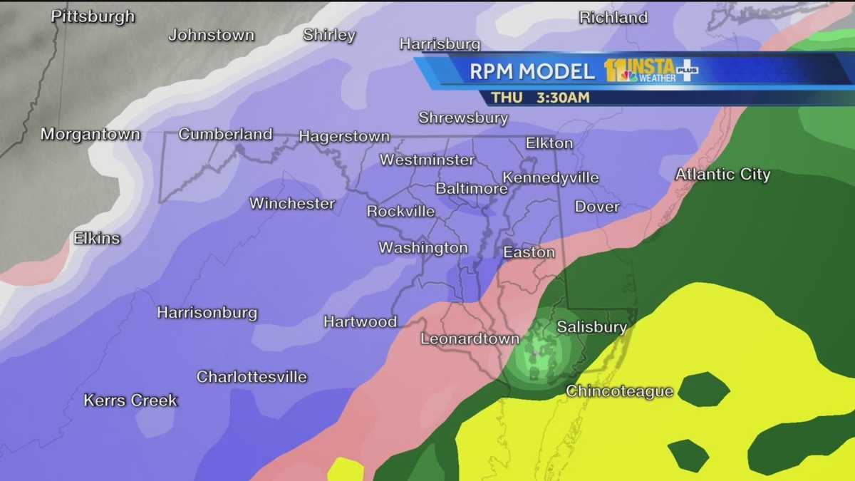 Futurecast maps: See storm's projected forecast