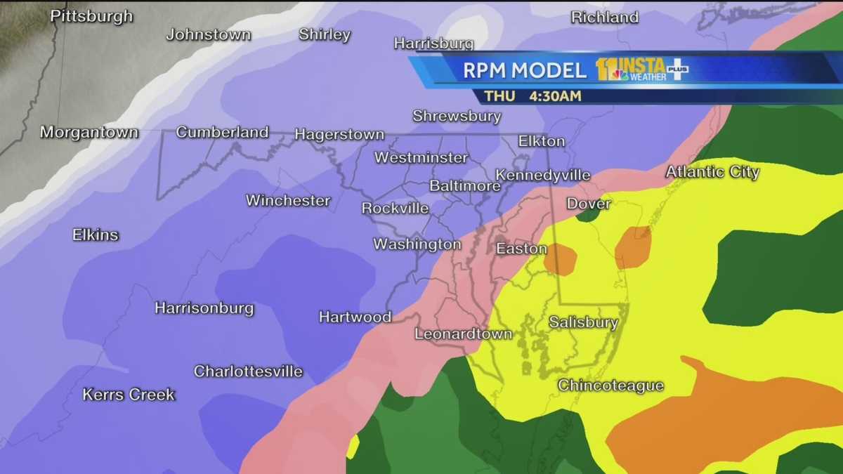 Futurecast maps: See storm's projected forecast