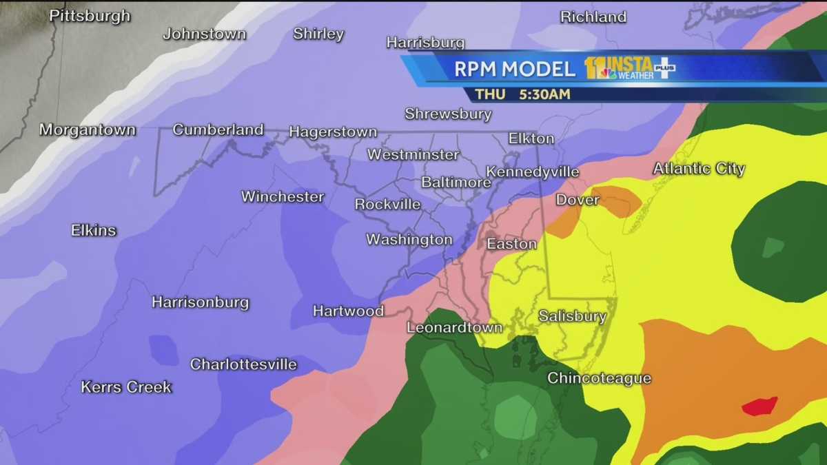 Futurecast maps: See storm's projected forecast