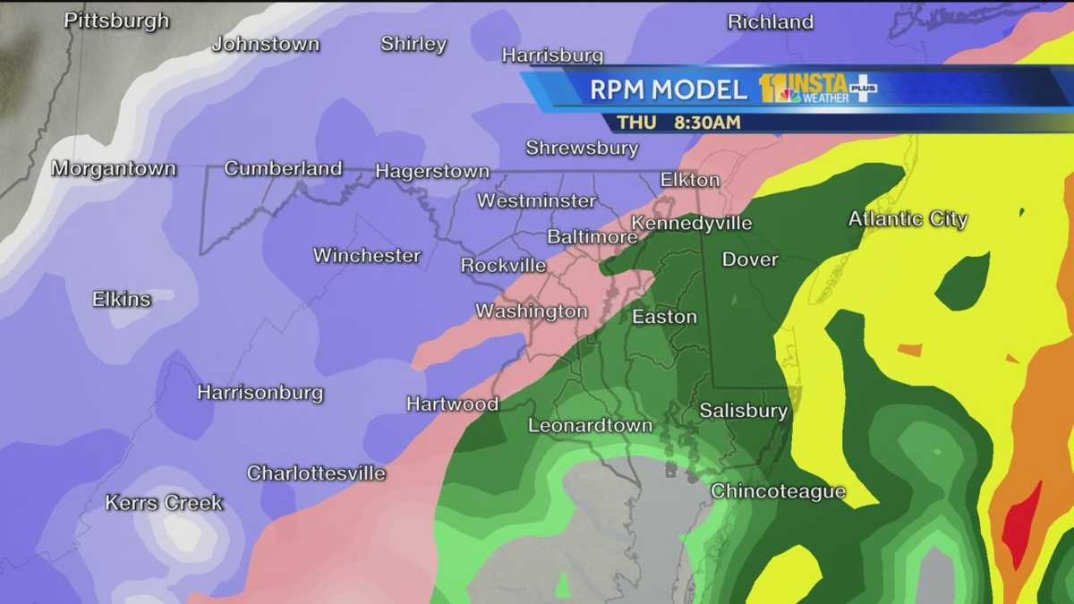 Futurecast maps: See storm's projected forecast