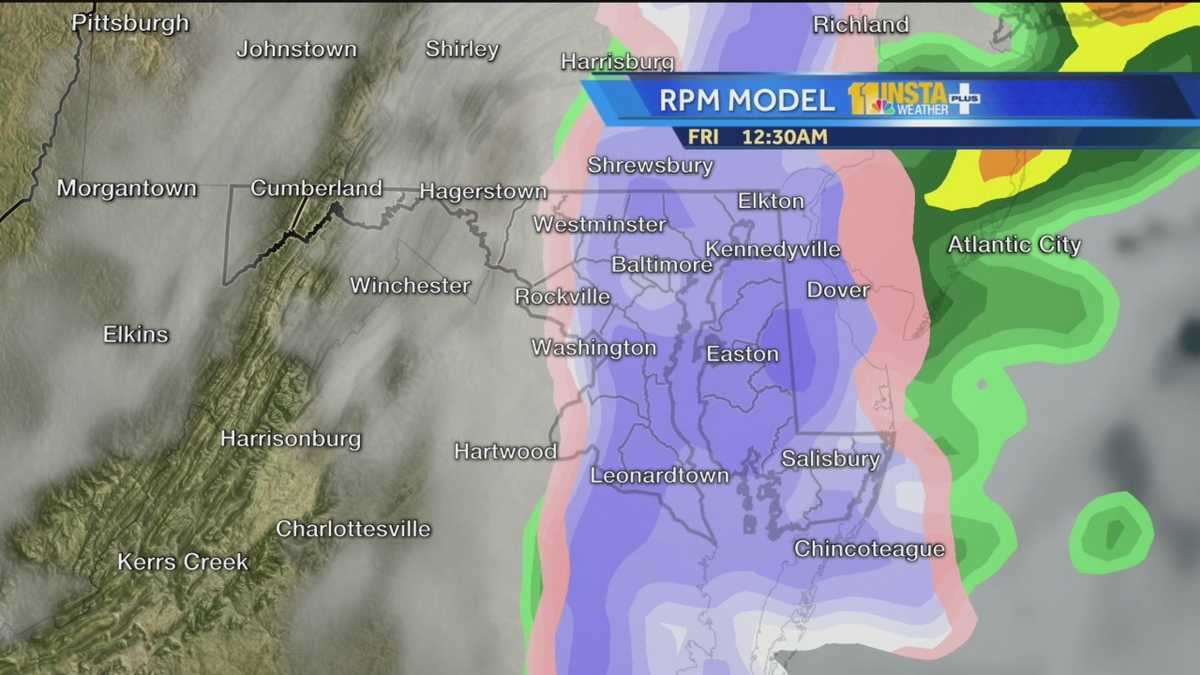 Futurecast maps: See storm's projected forecast