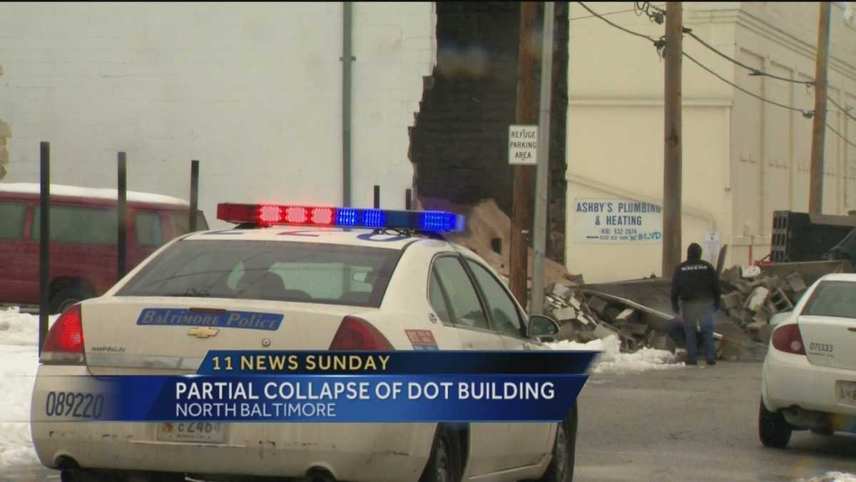Baltimore DOT building partially collapses