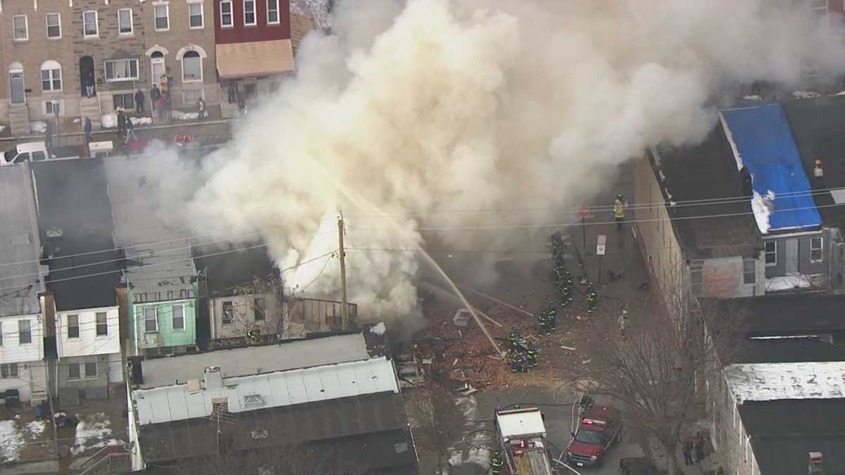 Fire consumes east Baltimore rowhouse