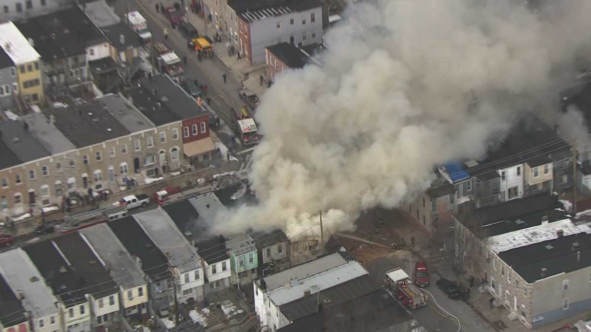 Fire consumes east Baltimore rowhouse