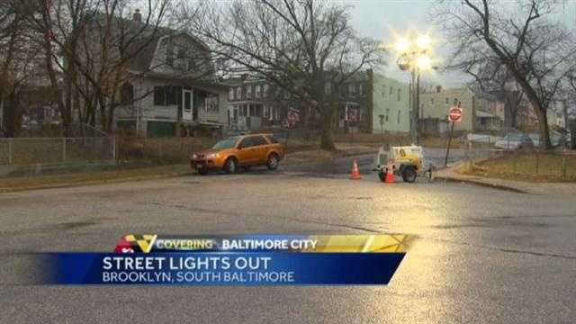 BGE installs temporary street lights in Brooklyn