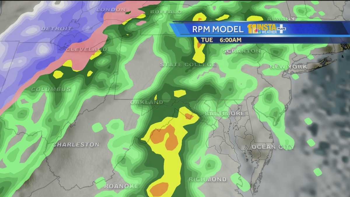 Images: Hour by hour storm forecast maps