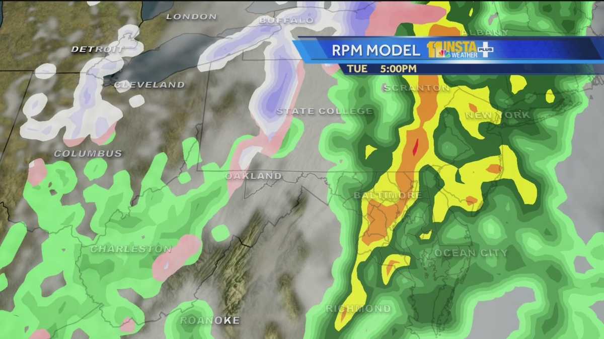 Images: Hour by hour storm forecast maps