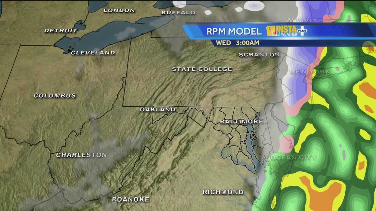 Images: Hour by hour storm forecast maps