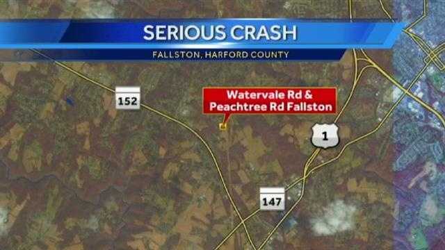 2 injured in 2-car crash in Fallston
