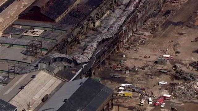 Images: Beth Steel building collapses