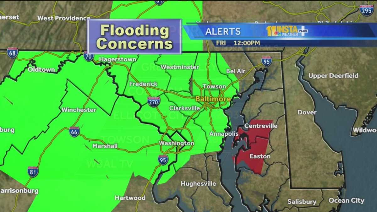 Heavy rains pass through Md., bring flood warnings
