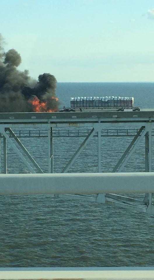 Photos: Bay Bridge truck fire