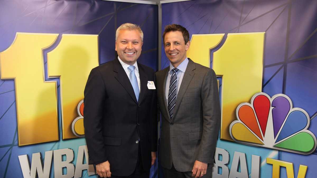 Images: NBC Late Night's Seth Meyers visits WBAL-TV 11