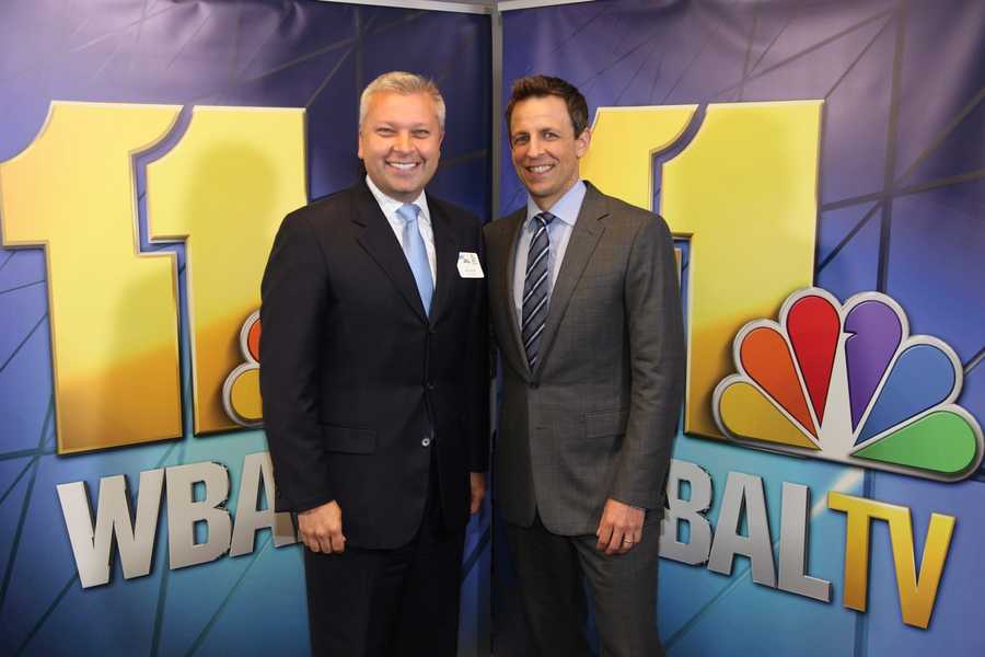 Images: NBC Late Night's Seth Meyers visits WBAL-TV 11