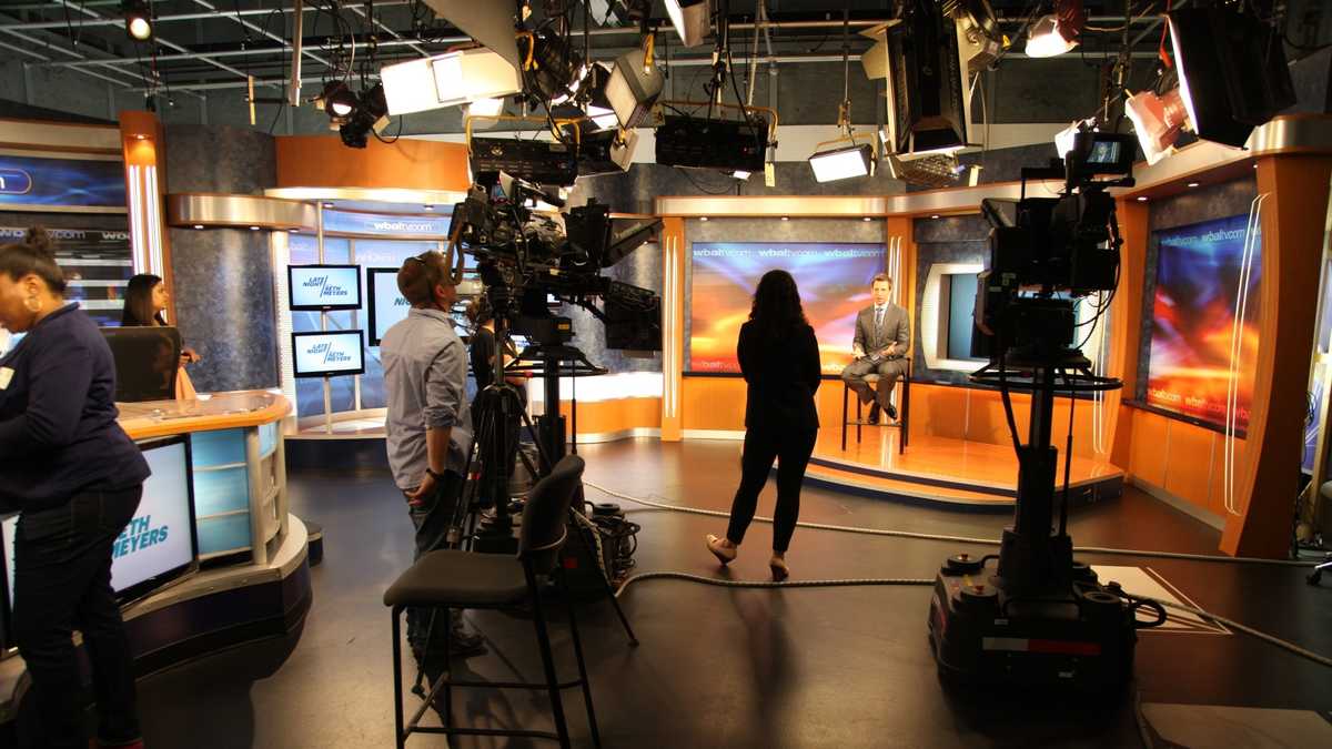 Images: NBC Late Night's Seth Meyers visits WBAL-TV 11