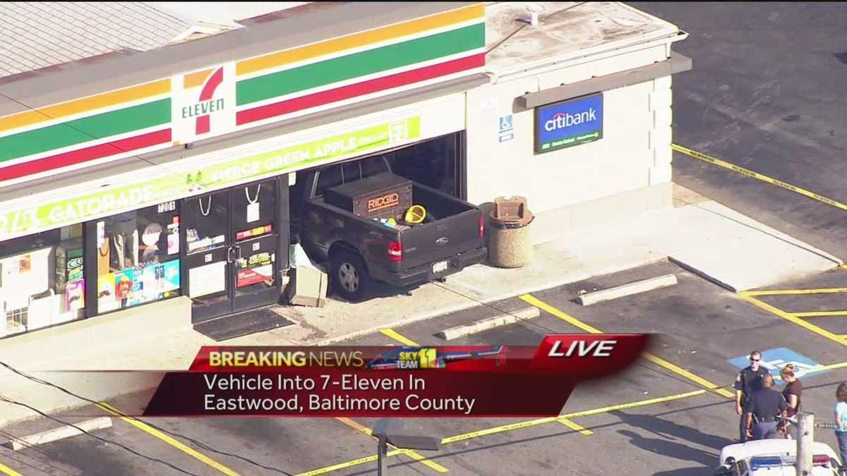 Truck smashes into 7-Eleven store