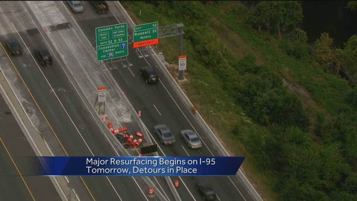 Officials issue warning about new I-95 split lane traffic pattern