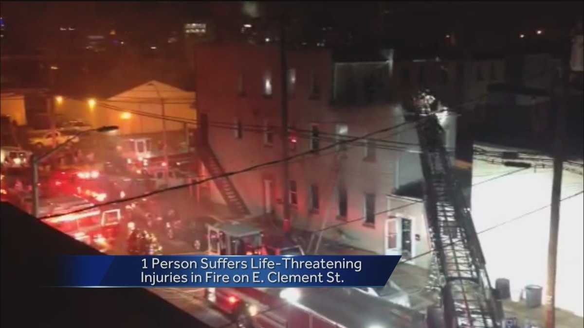 Fire victim suffers life-threatening injuries