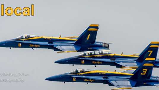 u local: Blue Angels fly over Baltimore