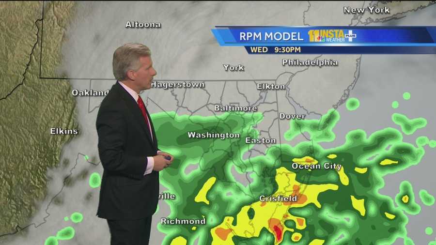 Heavy rainfall could cause localized flooding