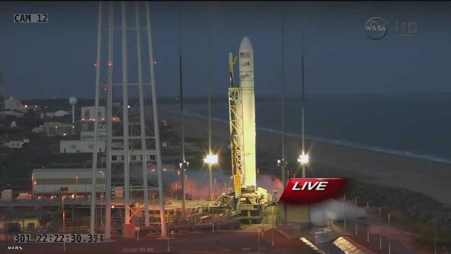 Images: NASA rocket Antares explodes