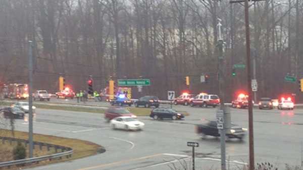 Ambulance collides with vehicle, injuring 1