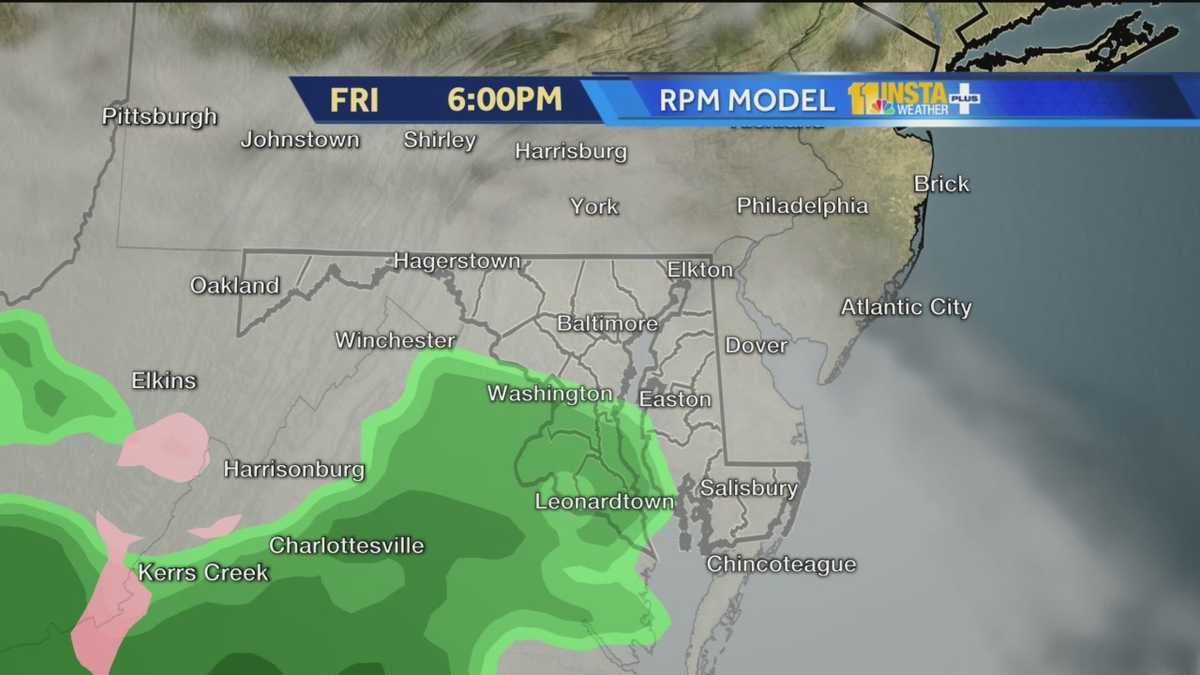 Hour-by-hour storm forecast maps