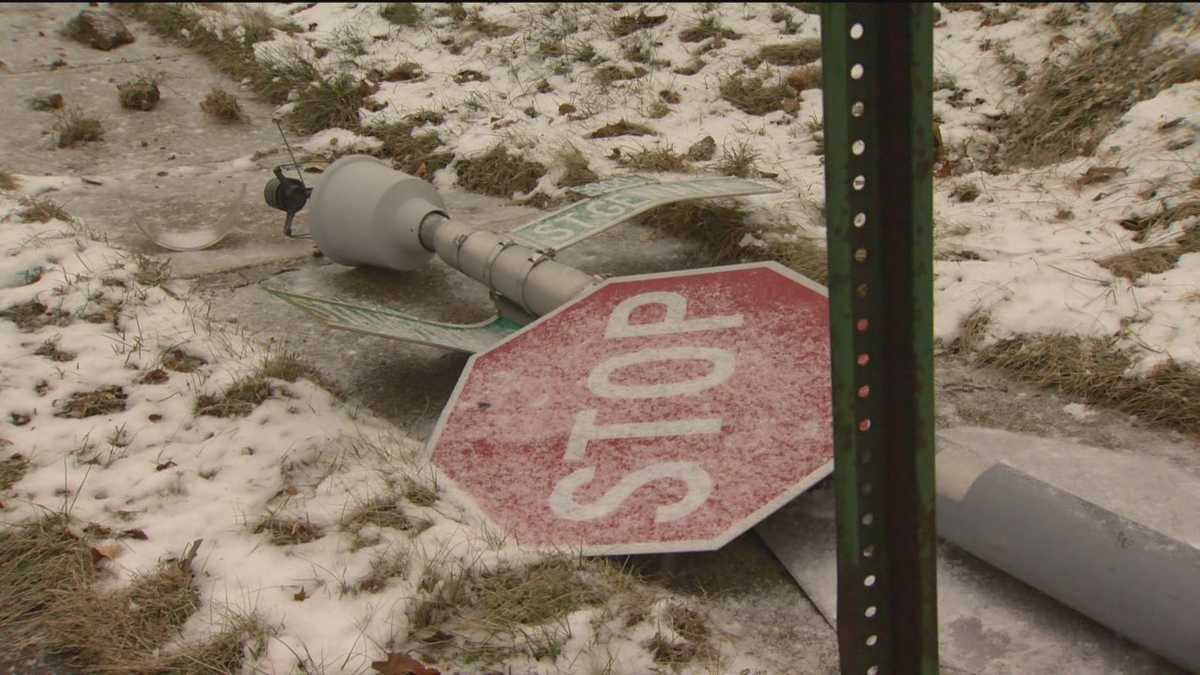 Photos: Post-shooting crash leaves debris scattered