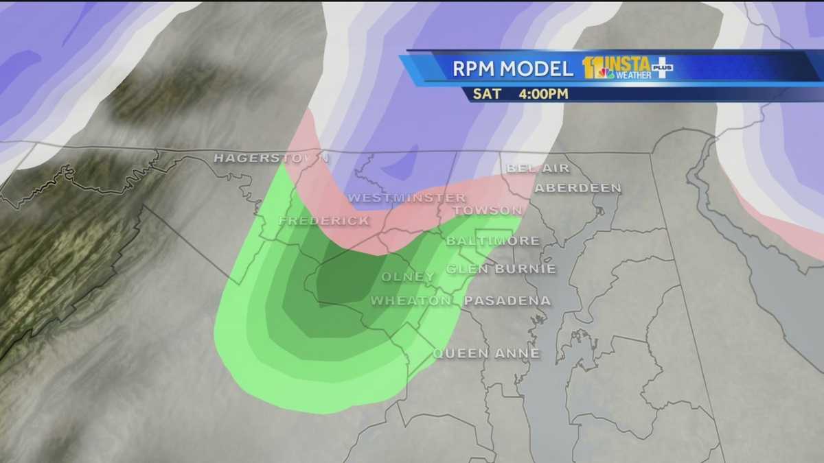 Maps: Valentine's Day hour-by-hour snow predictor