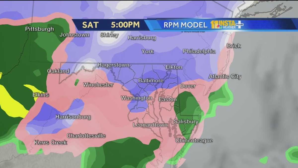 Maps: Weekend Futurecast hour-by-hour snow predictor