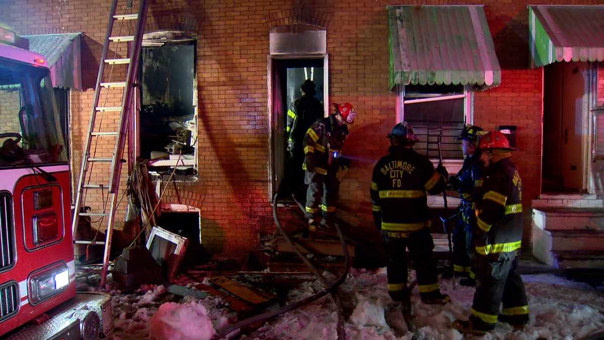 Images: Brice Street fire injures man