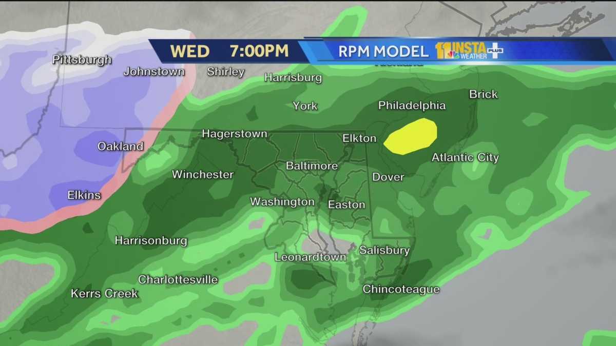 Images: Thursday's hour-by-hour Futurecast snow predictor maps