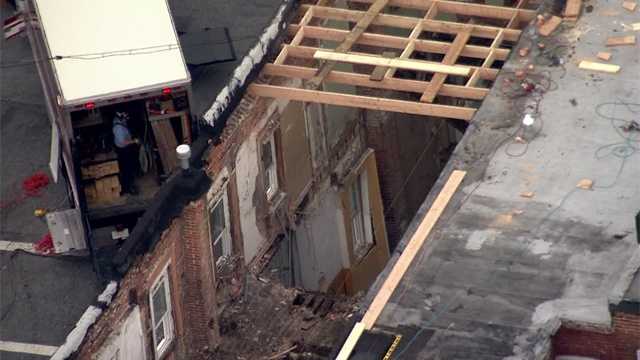 Images: Rowhouse collapses in west Baltimore