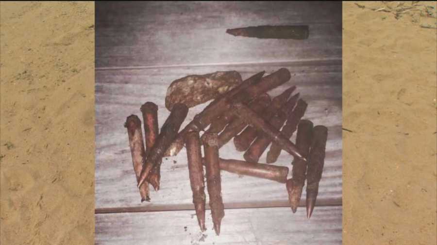 Live ammunition found on community beach